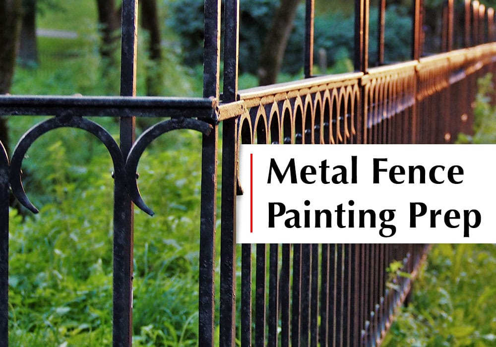 Metal Fence Painting Prep in Scripps Ranch, CA - Peek Brothers Painting
